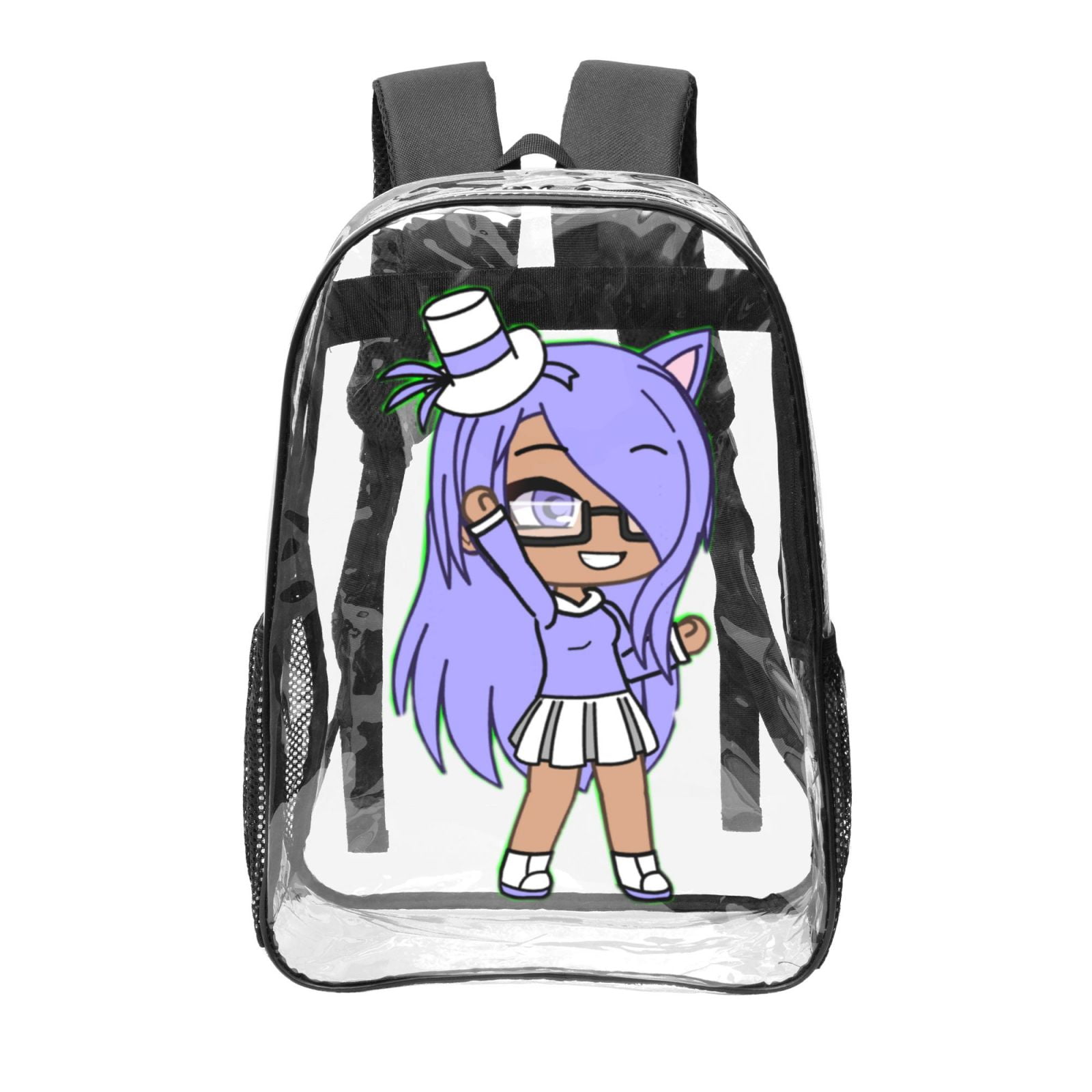 16.9In Gacha Life Clear Backpack See Through Transparent Backpack for ...