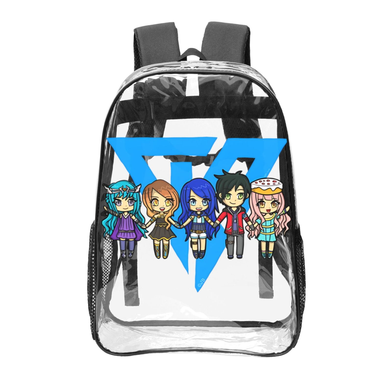 16.9In ItsFunneh Krew Clear Backpack See Through Transparent Backpack ...