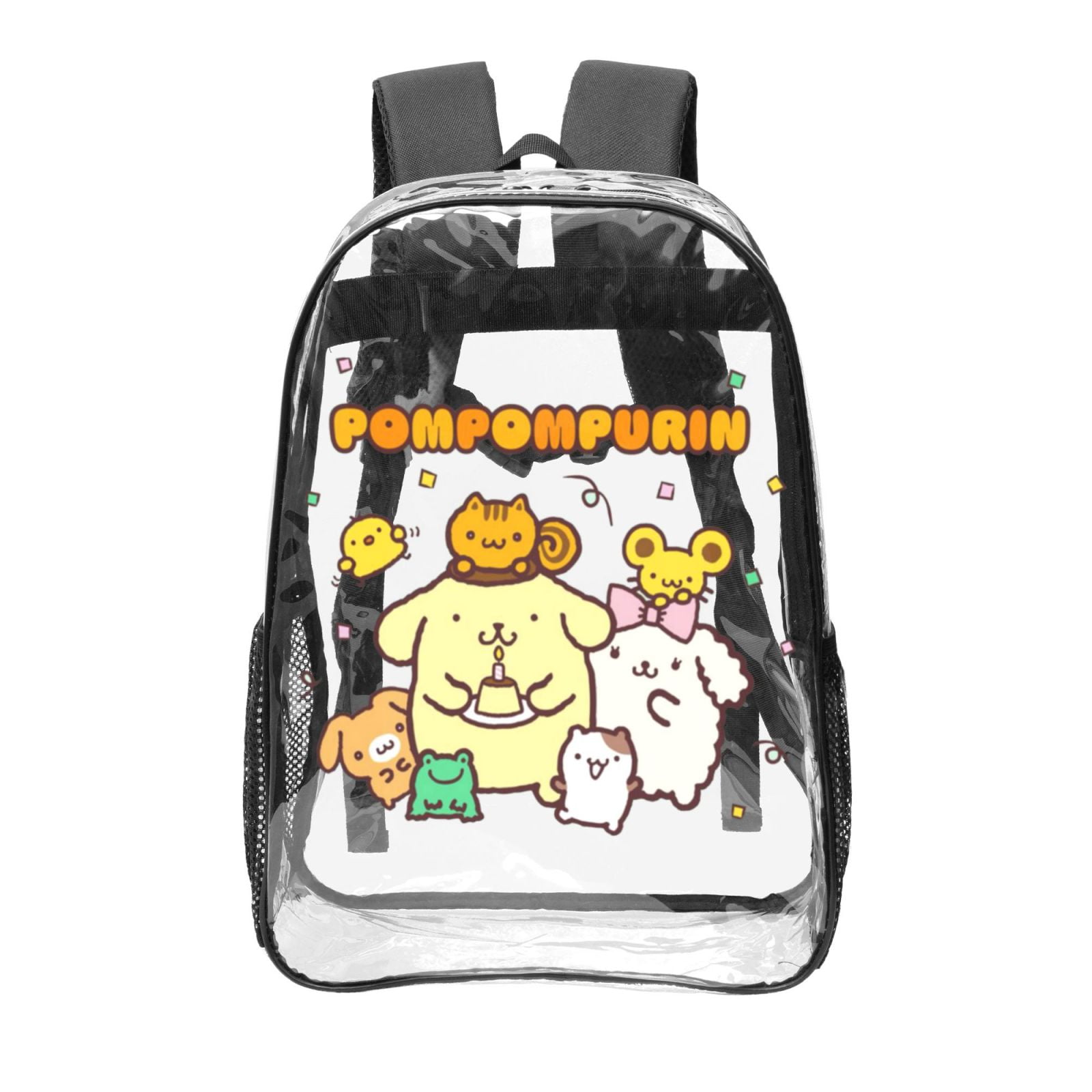 16.9In Pompompurin Clear Backpack See Through Transparent Backpack for ...