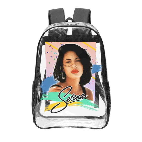 16.9In Selena Singer Quinta-Nill (1) Clear Backpack Heavy Duty Large ...