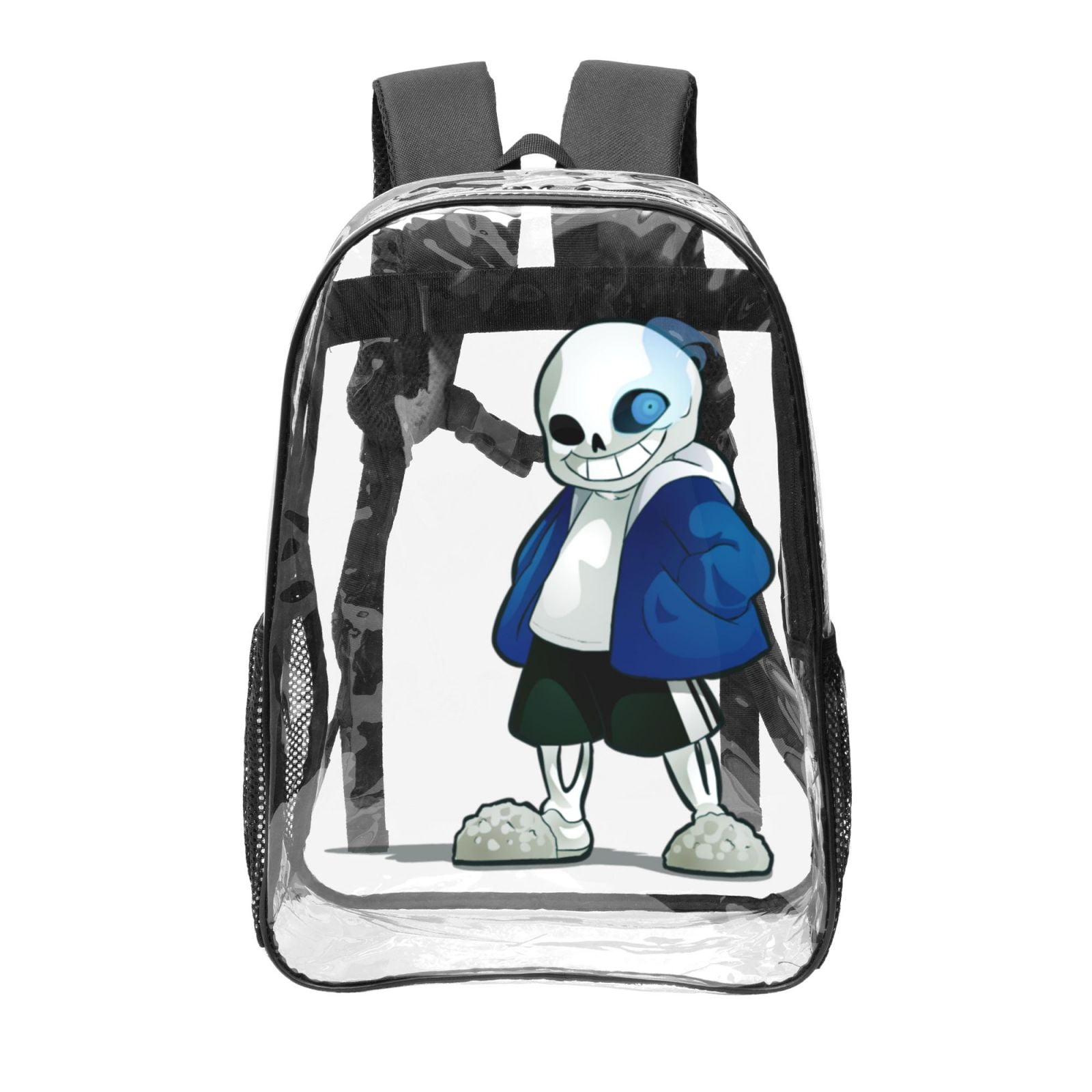 16.9In Undertale Sans Clear Backpack See Through Transparent Backpack ...