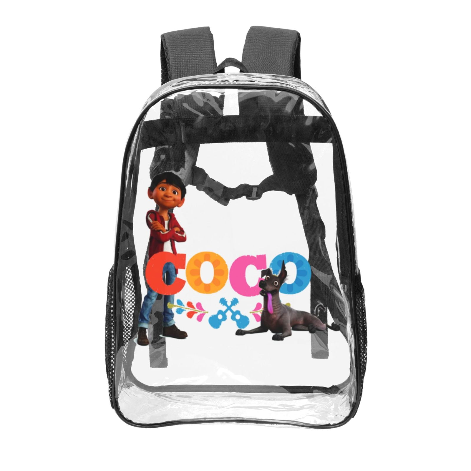 16.9in Coco Clear Backpack Clear Bag Heavy Duty Pvc Large Bookbags ...