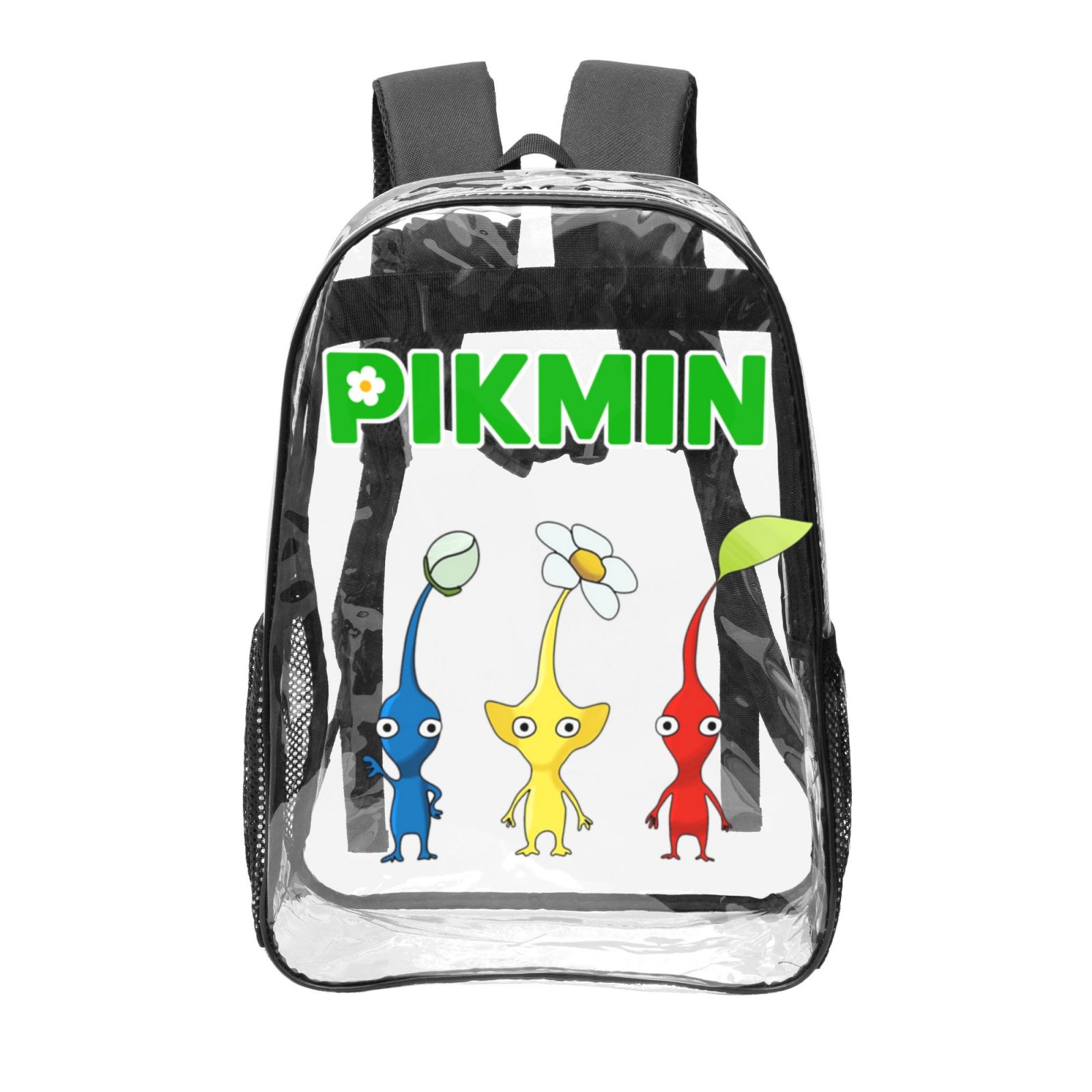 16.9in Pikmin Clear Backpack Clear Bag Heavy Duty Pvc Large Bookbags ...