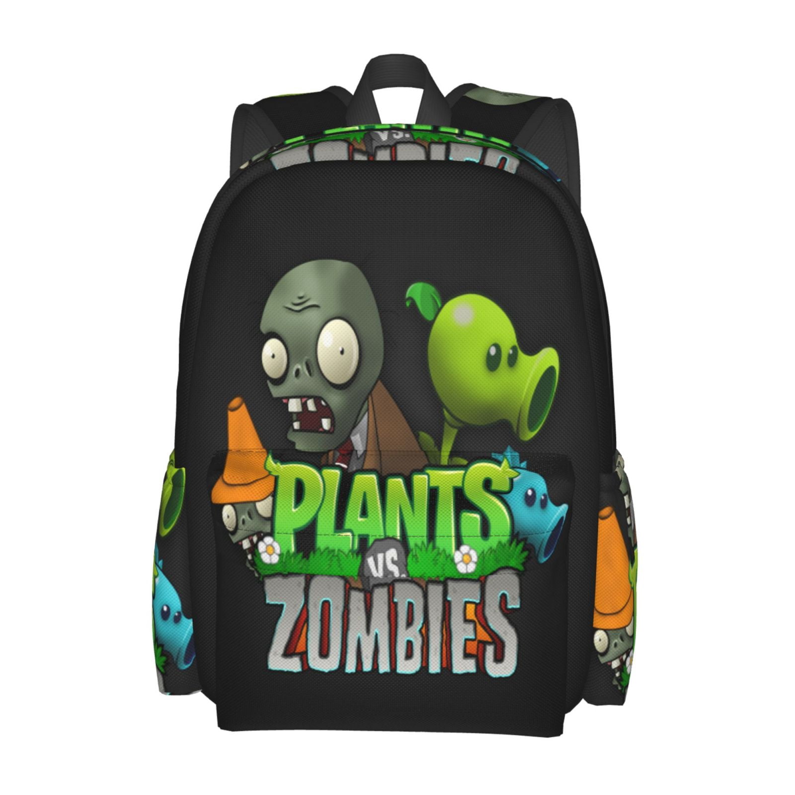 16.9in Plants Vs Zombie Backpack Graphic Backpack Large Capacity ...