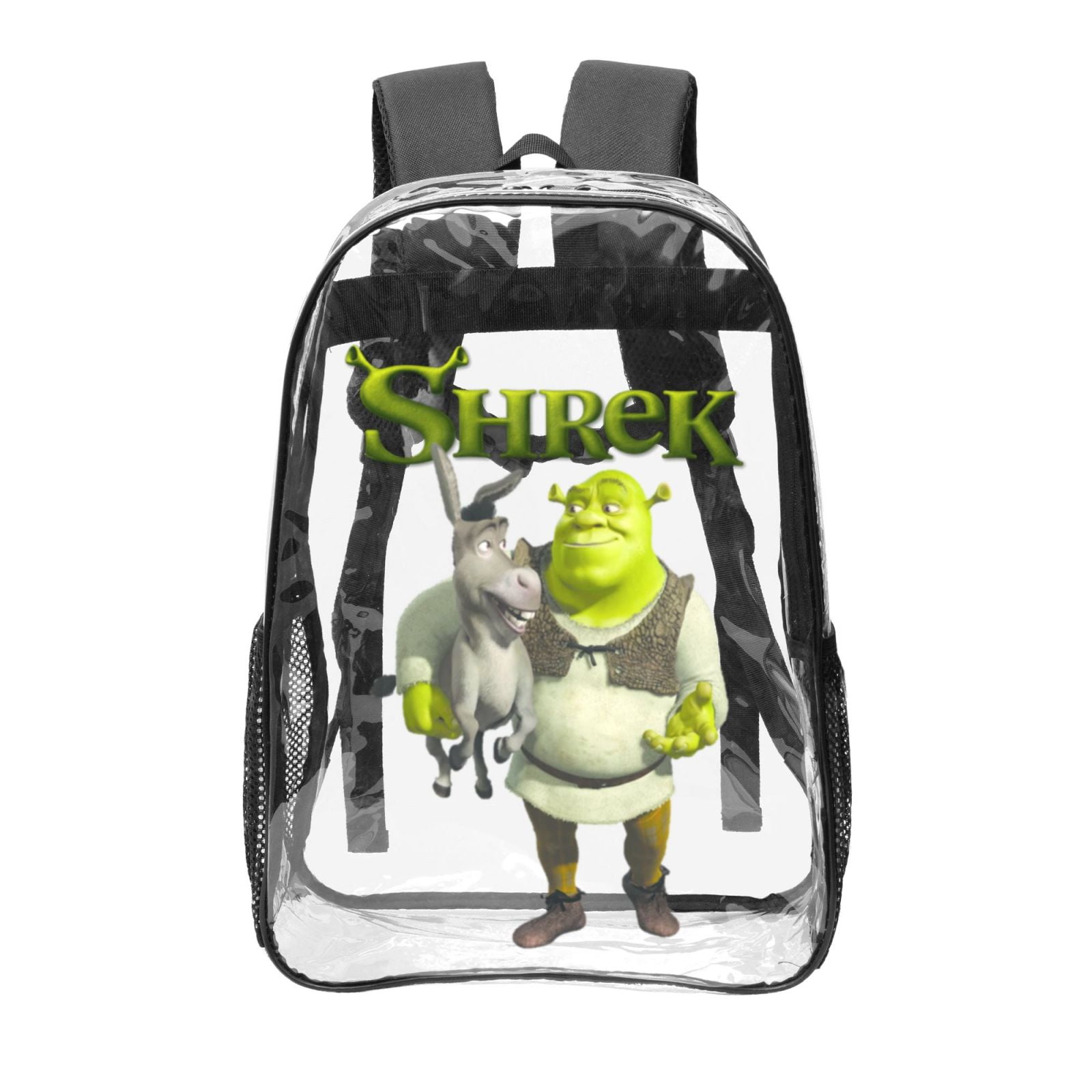16.9in Shrek Clear Backpack Clear Bag Heavy Duty Pvc Large Bookbags ...