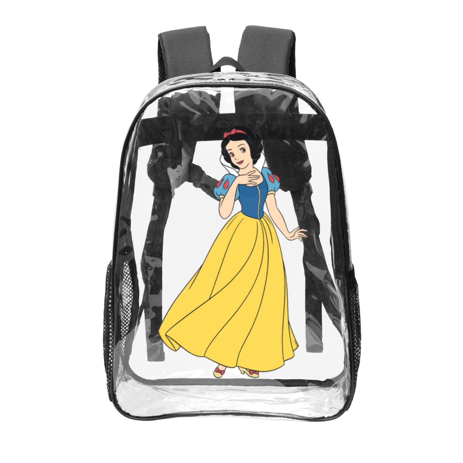 16.9in Snow White Clear Backpack Clear Bag Heavy Duty Pvc Large ...
