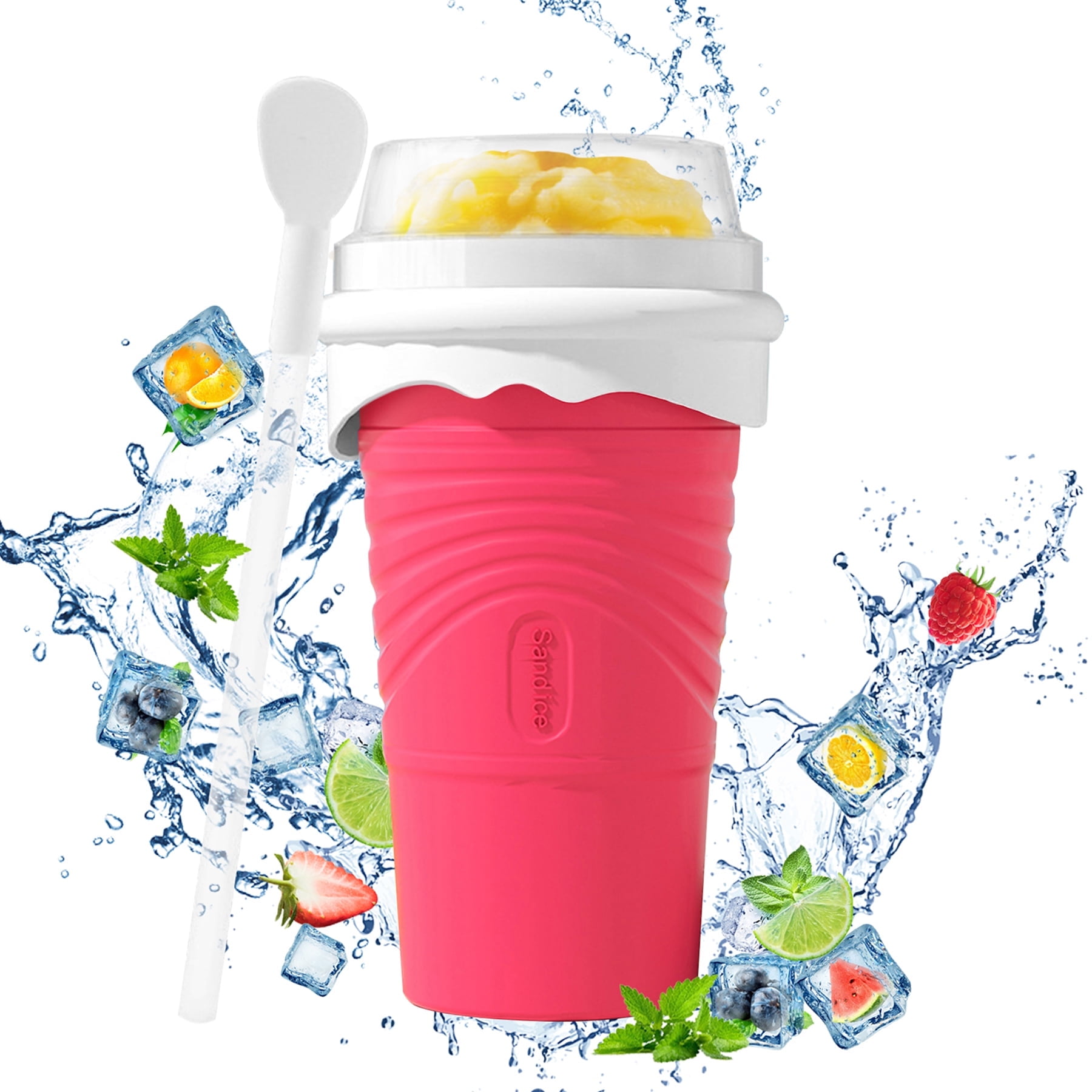 Kahopy 16.9oz Large Slushy Maker Cup, 500ml Quick Freeze Slushie Cup ...