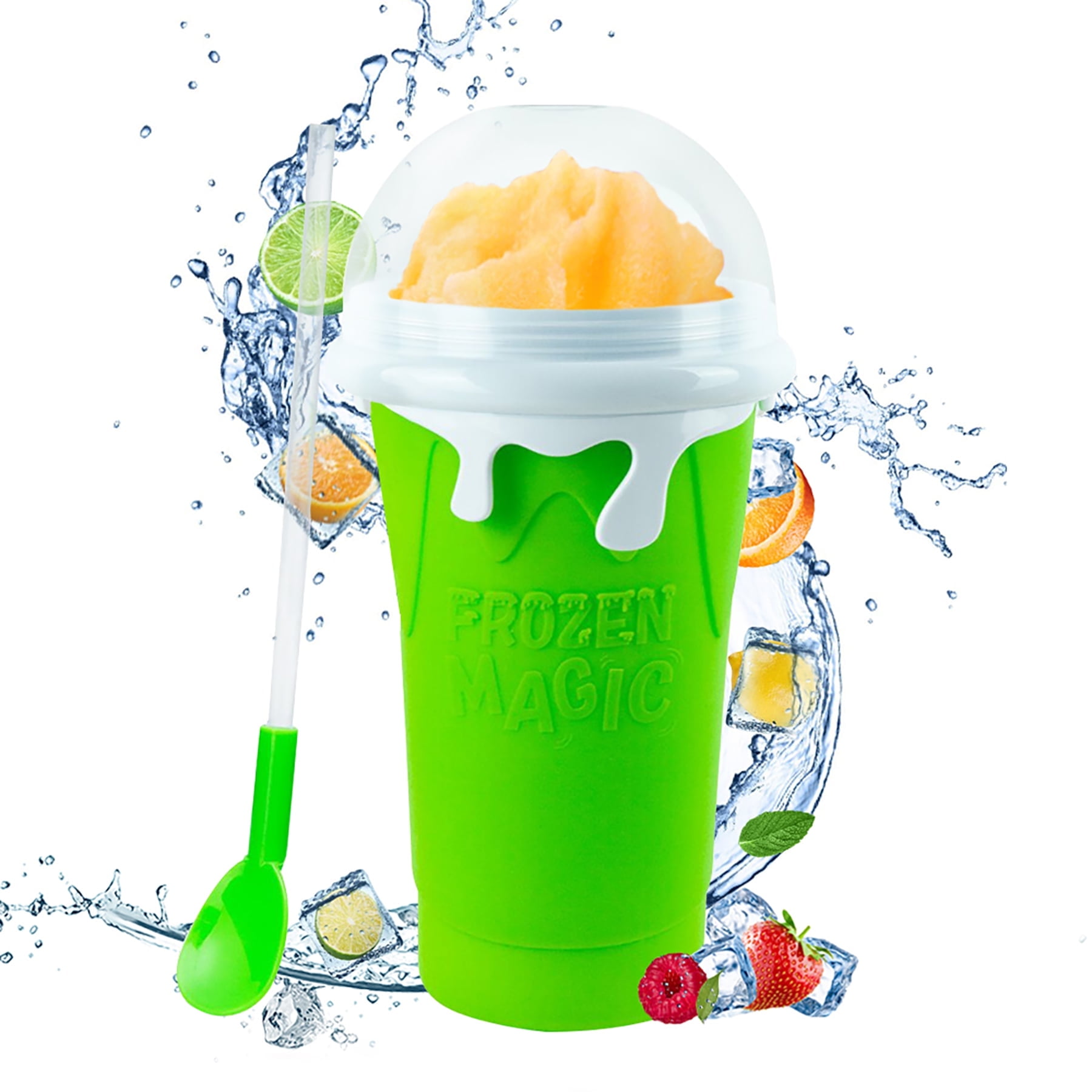 Kahopy 16.9oz Slushie Cup, Quick Freeze Silicone Slushie Maker, 500ml ...