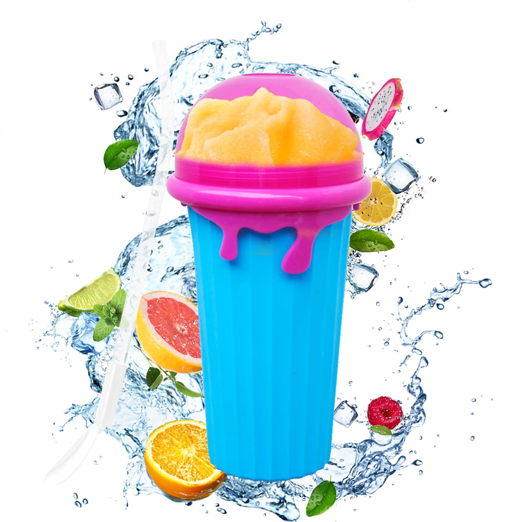 Kahopy 16.9oz Large Slushy Maker Cup, Quick Freeze Slushie Cup with ...