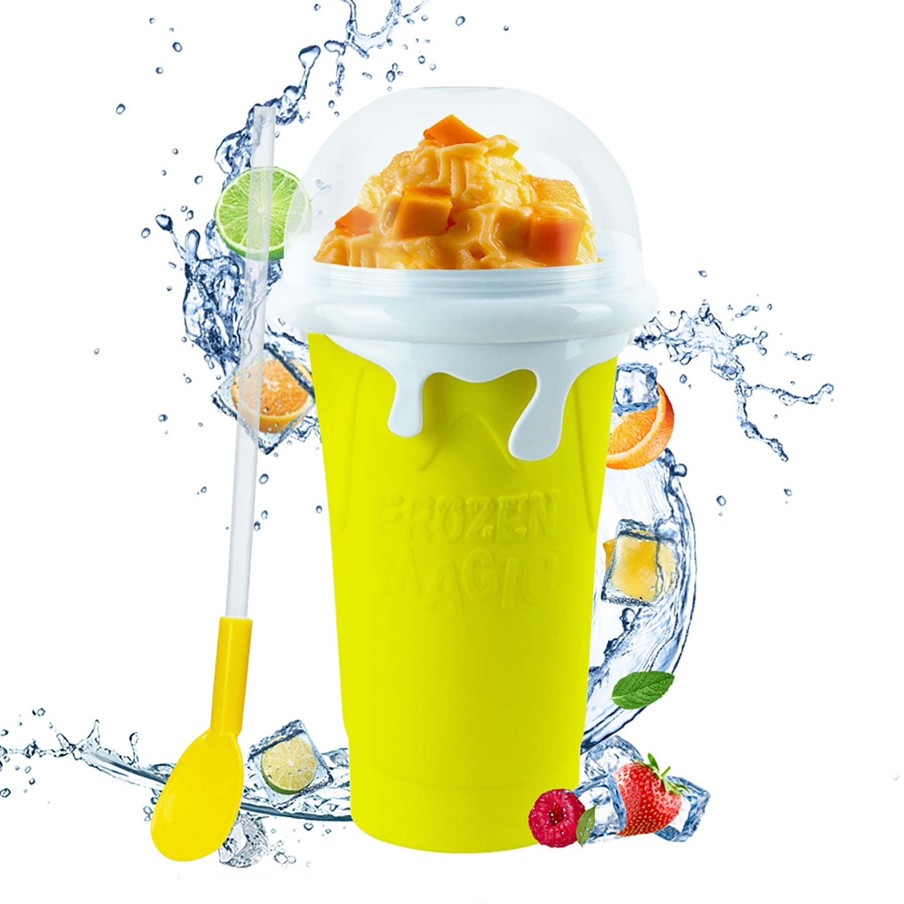 16.9oz Large Slushy Maker Cup, Quick Freeze Slushie Cup with 500ml ...