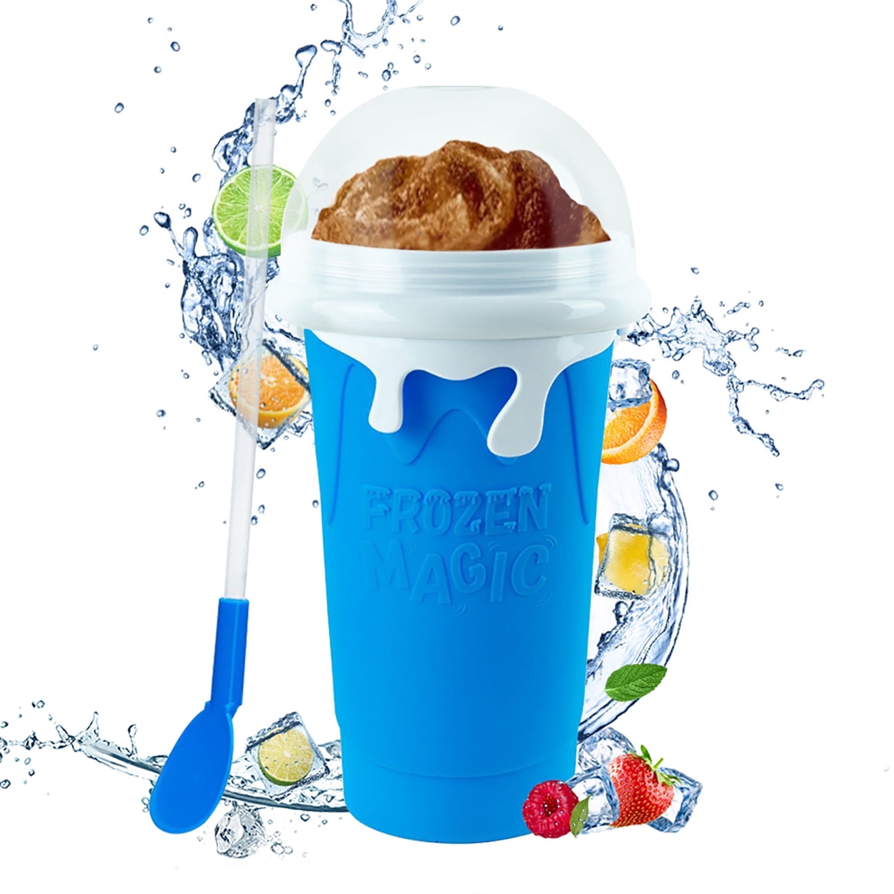 16.9oz Large Slushy Maker Cup, Quick Freeze Slushie Cup with 500ml ...