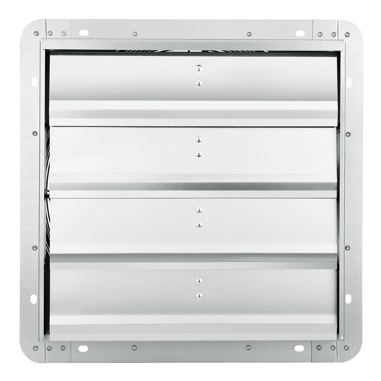 16" Aluminum Shutter Exhaust Fan, 2000 CFM High-Speed AC Motor Wall ...