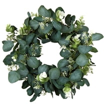 Large Eucalyptus Wreath for Outdoor & Indoor - All Seasonal Welcome ...