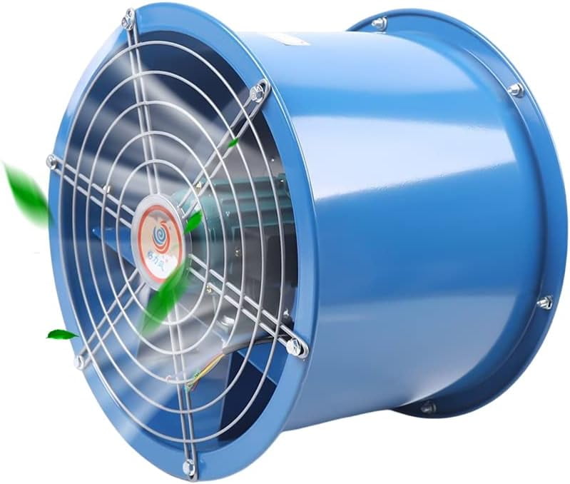 16" Axial Fan Cylinder Pipe Explosion-proof Spray Booth Paint Fumes ...