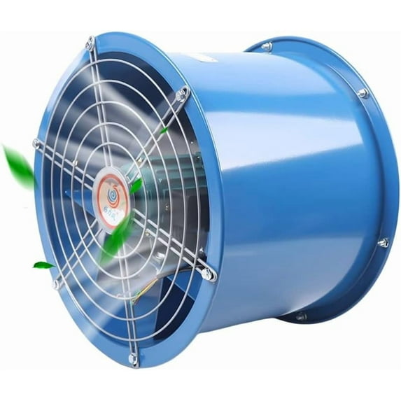 16" Axial Fan Cylinder Pipe Explosion-proof Spray Booth Paint Fumes ...