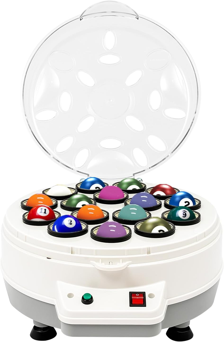 16 Ball Automatic Pool Balls Cleaner, Tabletop Electric Billiard Ball ...