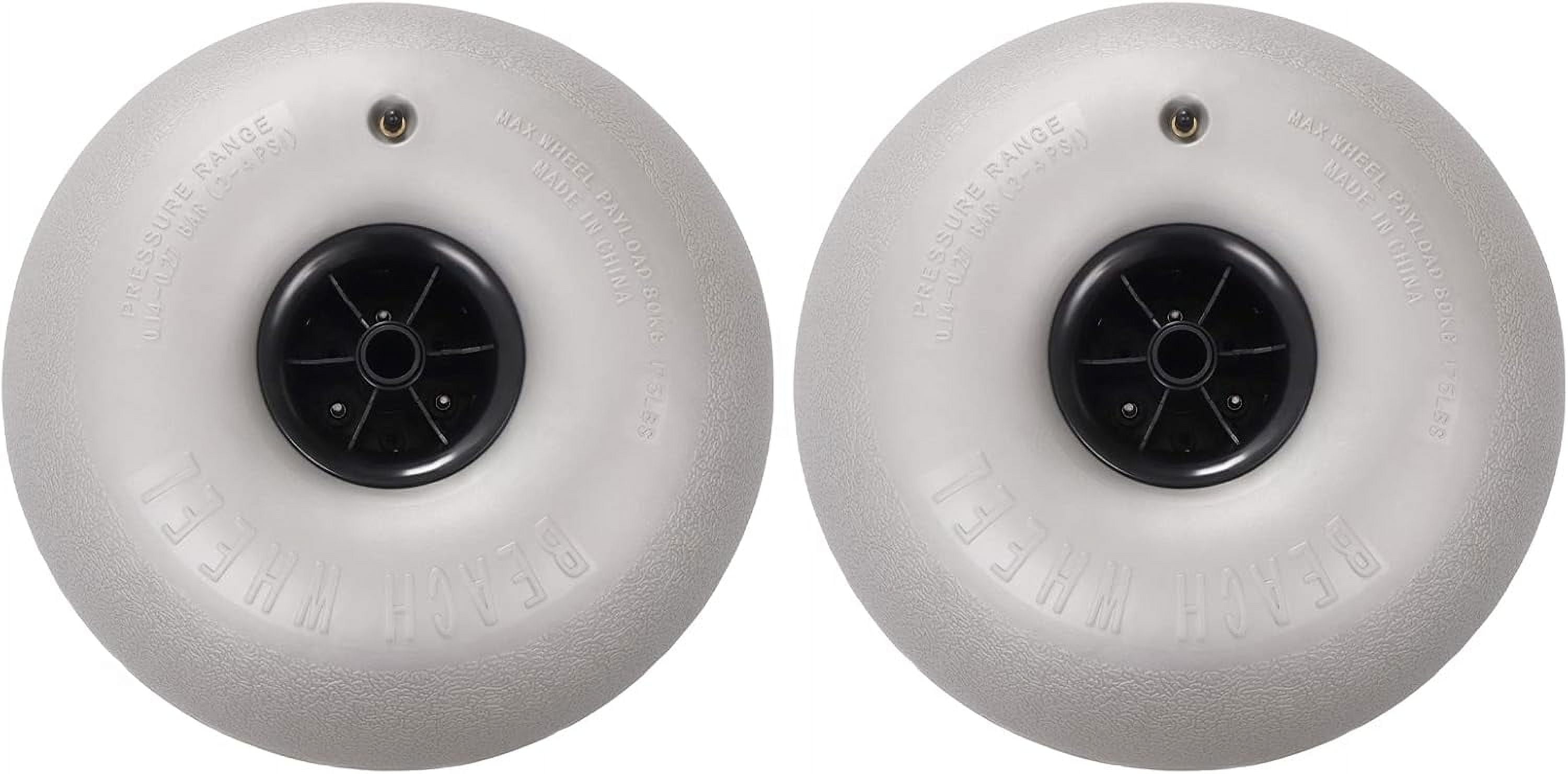 16" Balloon Wheels, 2 Pack Beach Cart Tires Replacement Big Sand Wheels ...
