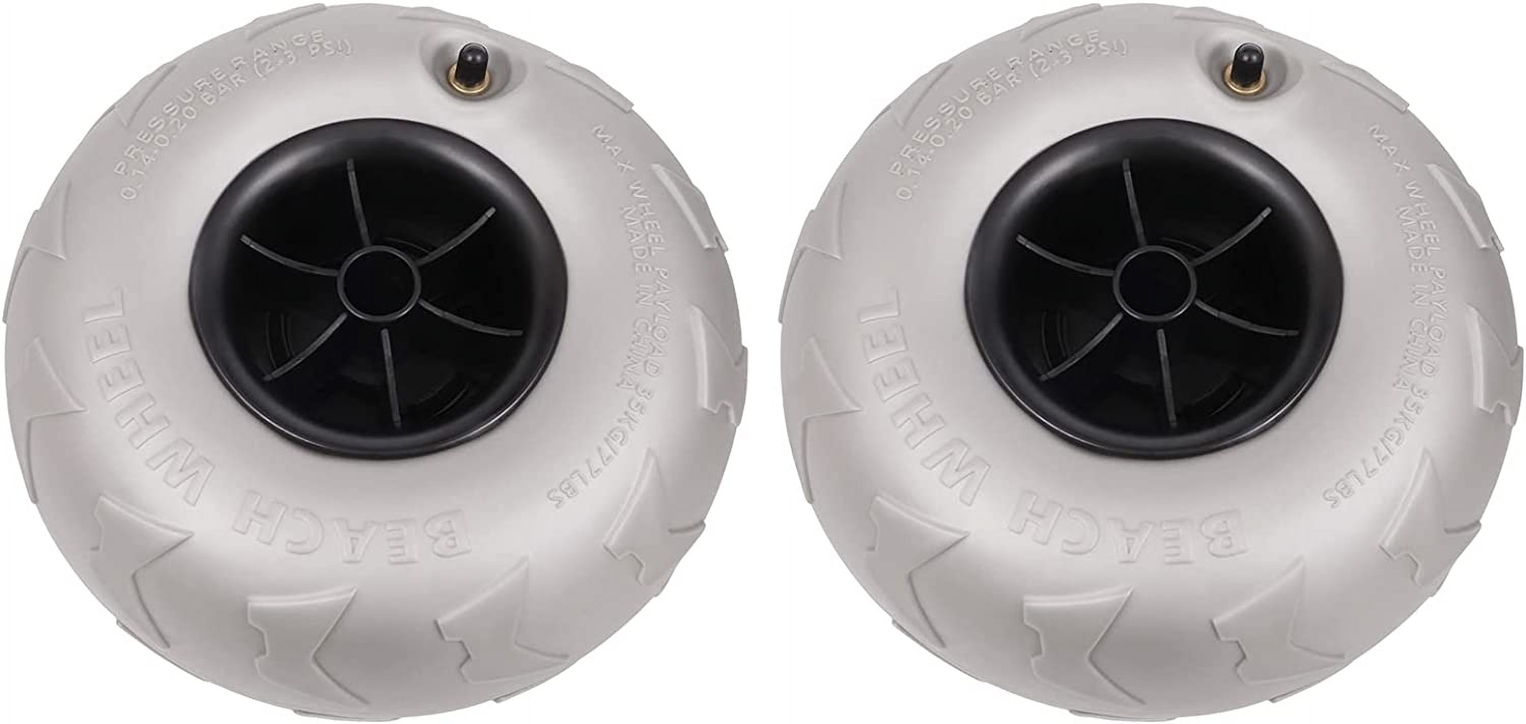 16" Balloon Wheels, 2 Pack Beach Cart Tires Replacement Big Sand Wheels ...