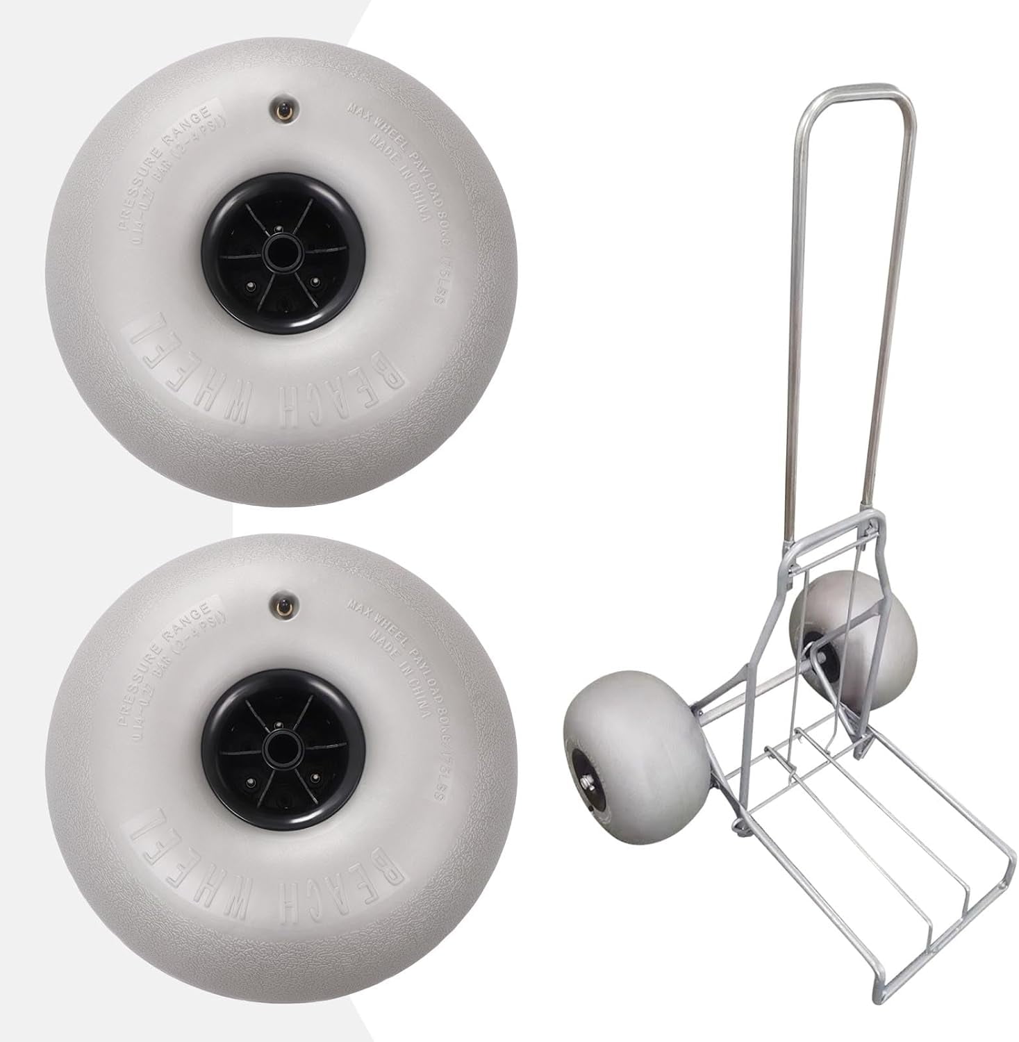 16" Balloon Wheels,Beach Cart Tires,Replacement Beach Sand Tires for ...
