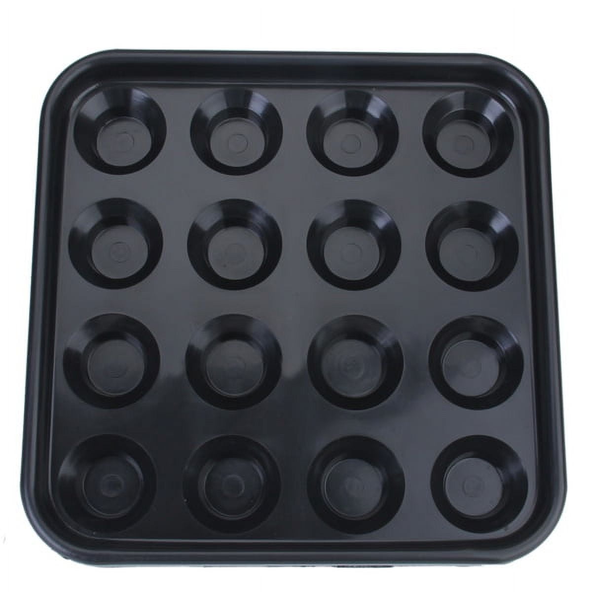 Walmart 16 Balls Black Billiard Snooker Pool Table Storage Holder Rack ...