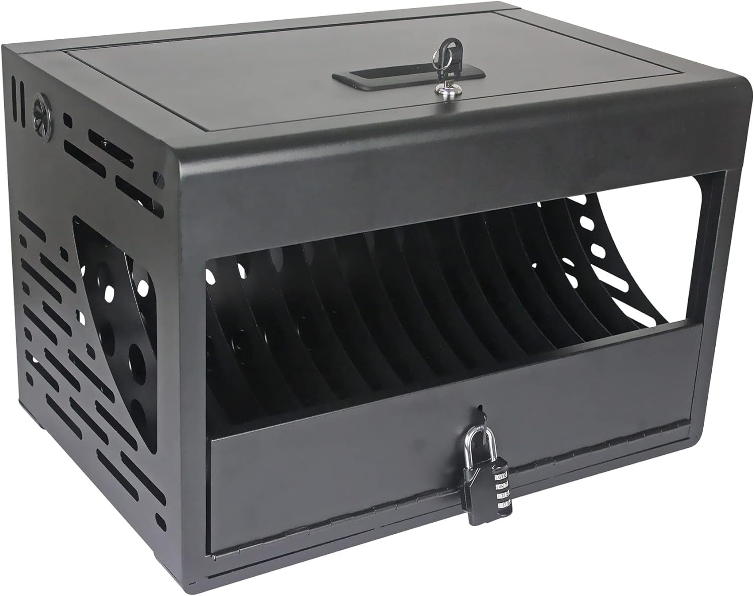 16 Bay Charging Cabinet for Laptop, Chromebook, Locking Charging ...