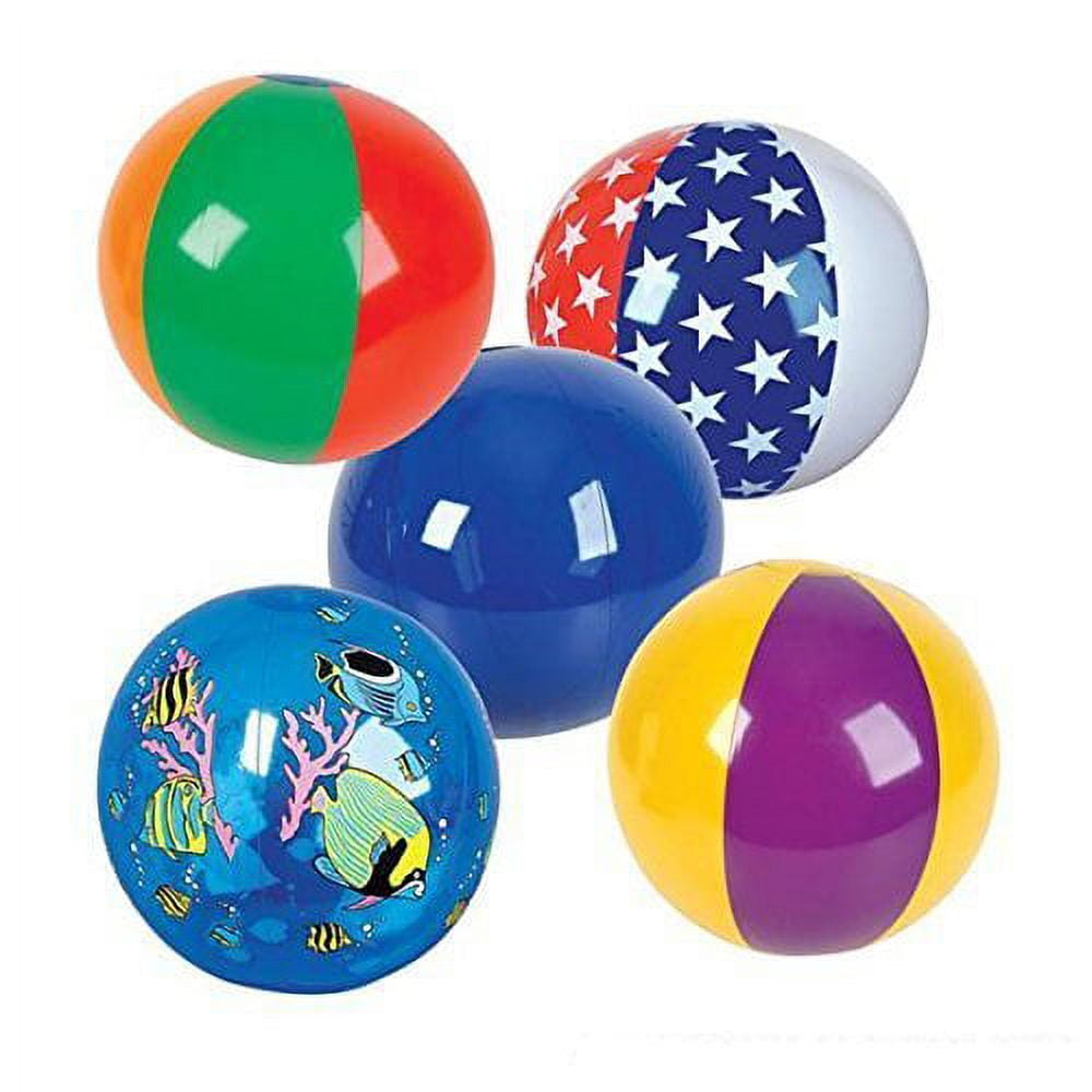 RIN Large Floating Multipack Beach Ball Assortment - 25 Pack for Pool ...