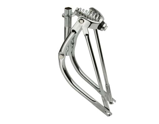 16" Bent Spring Fork 1" Chrome. Bike fork, bicycle fork, lowrider bike ...