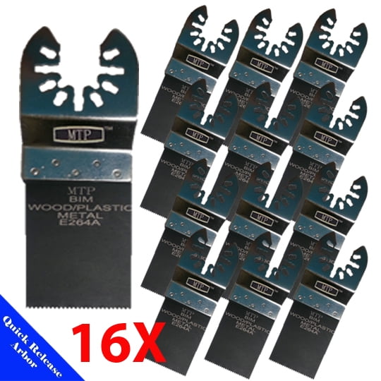16 Bi-metal Saw Blade Oscillating Multi Tool Metal Nail Cutting Quick ...