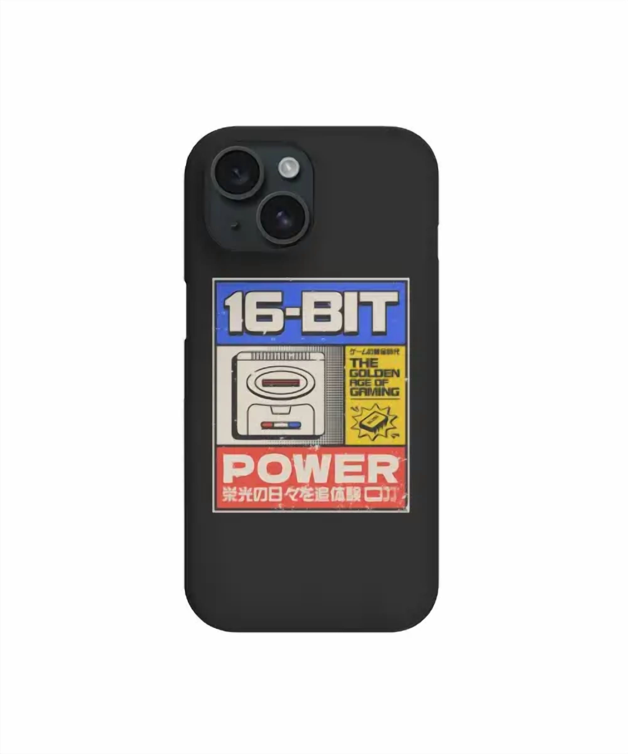 16-Bit Power Retro Gamer Pixel Art Phone Case for iPhone 16 15 14 13 12 ...