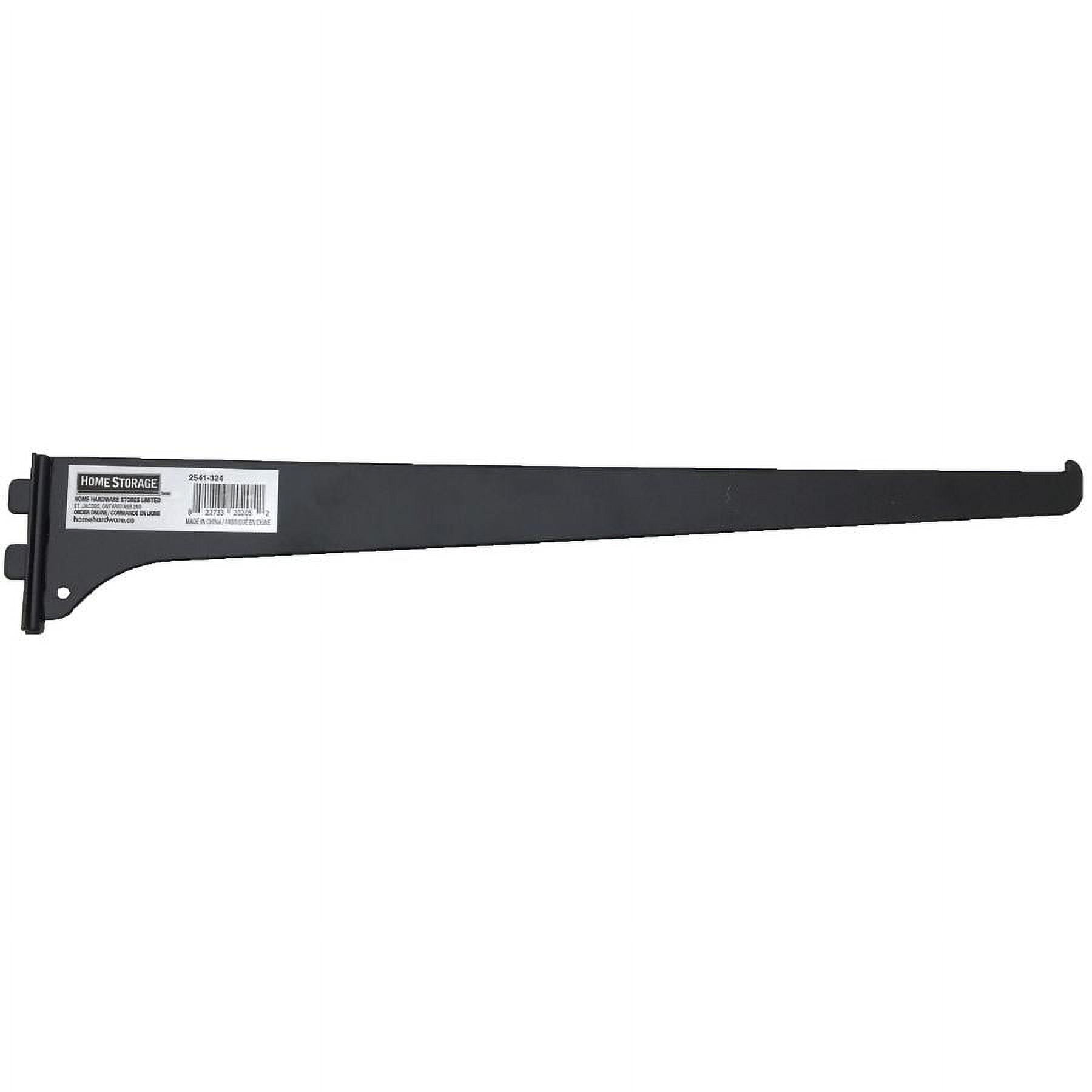 16" Black Single Track Shelf Bracket - Walmart.com