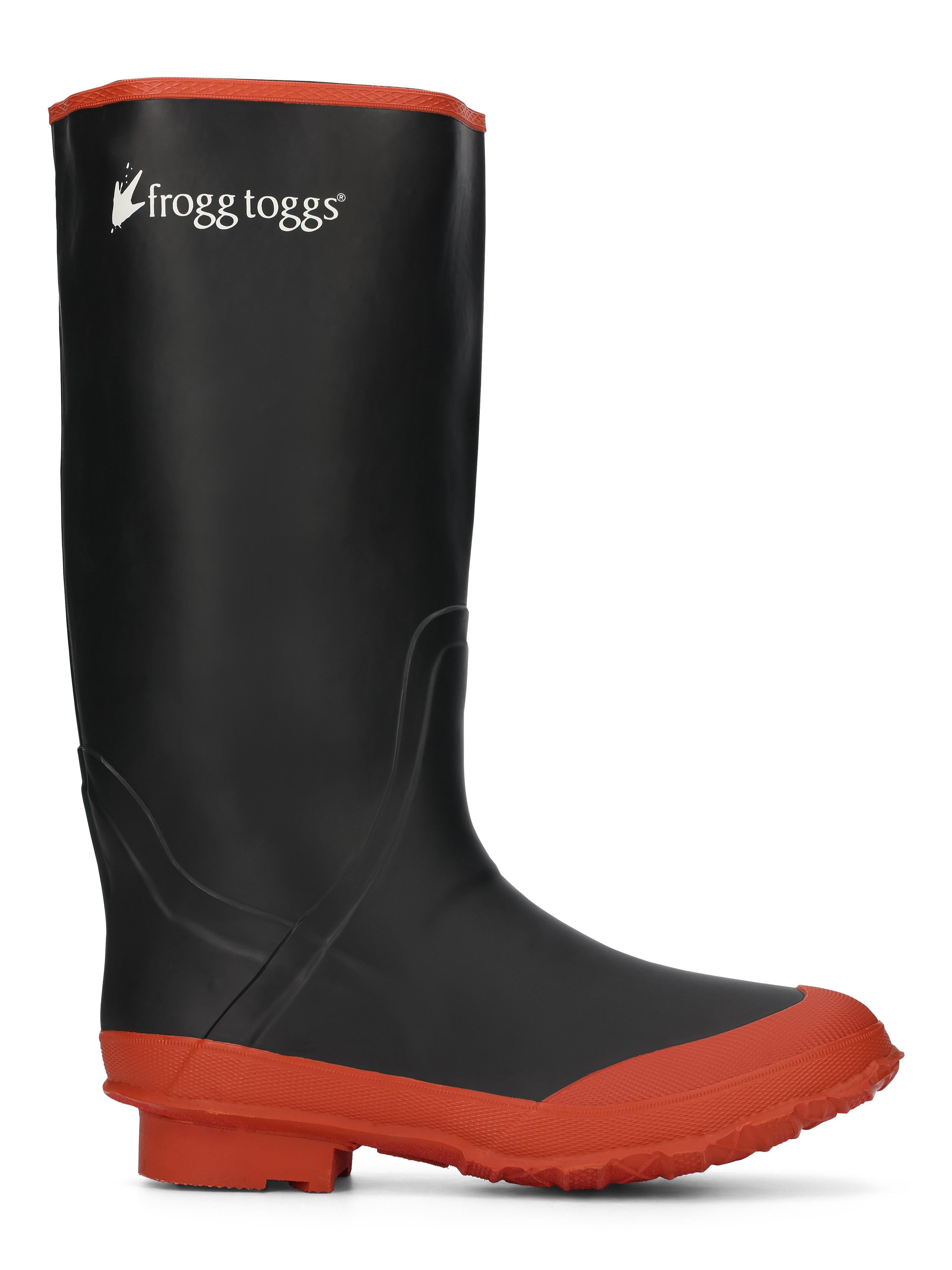 Frogg Toggs 16" Black Utility Boot | Black and Red | Size 09 - Walmart.com
