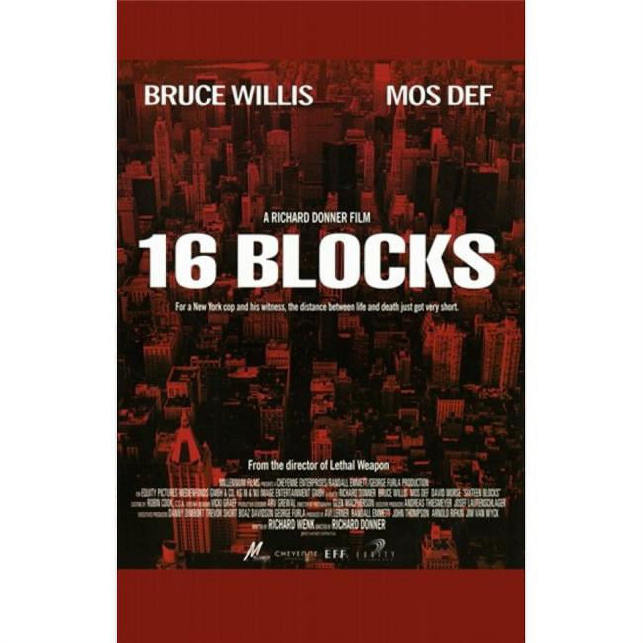 16 Blocks Movie Poster - 11 x 17 in. - Walmart.com