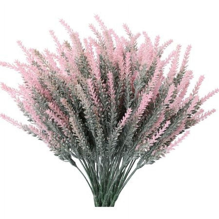16 Bundles Artificial Lavender Flowers Fake Plants with Faux Plastic ...
