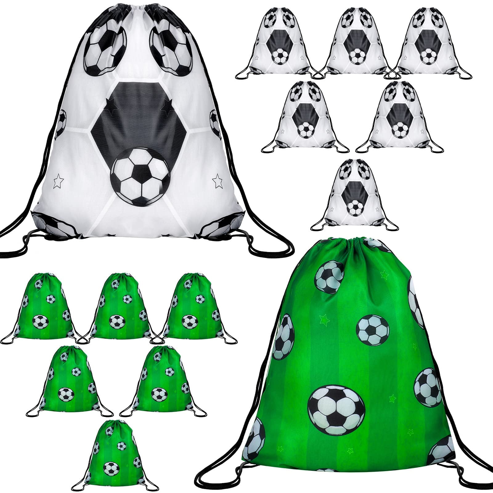 16 CM31 Pack Soccer Drawstring Bags 17 x 13 Inch Soccer Goodie Bags ...
