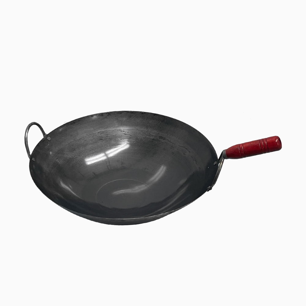 16" Carbon Steel Pow Wok with Helper Handle Stir Fry Traditional ...