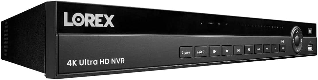 16 Channel 4K HD Security NVR with 3TB Storage, Real 30FPS, Audio ...