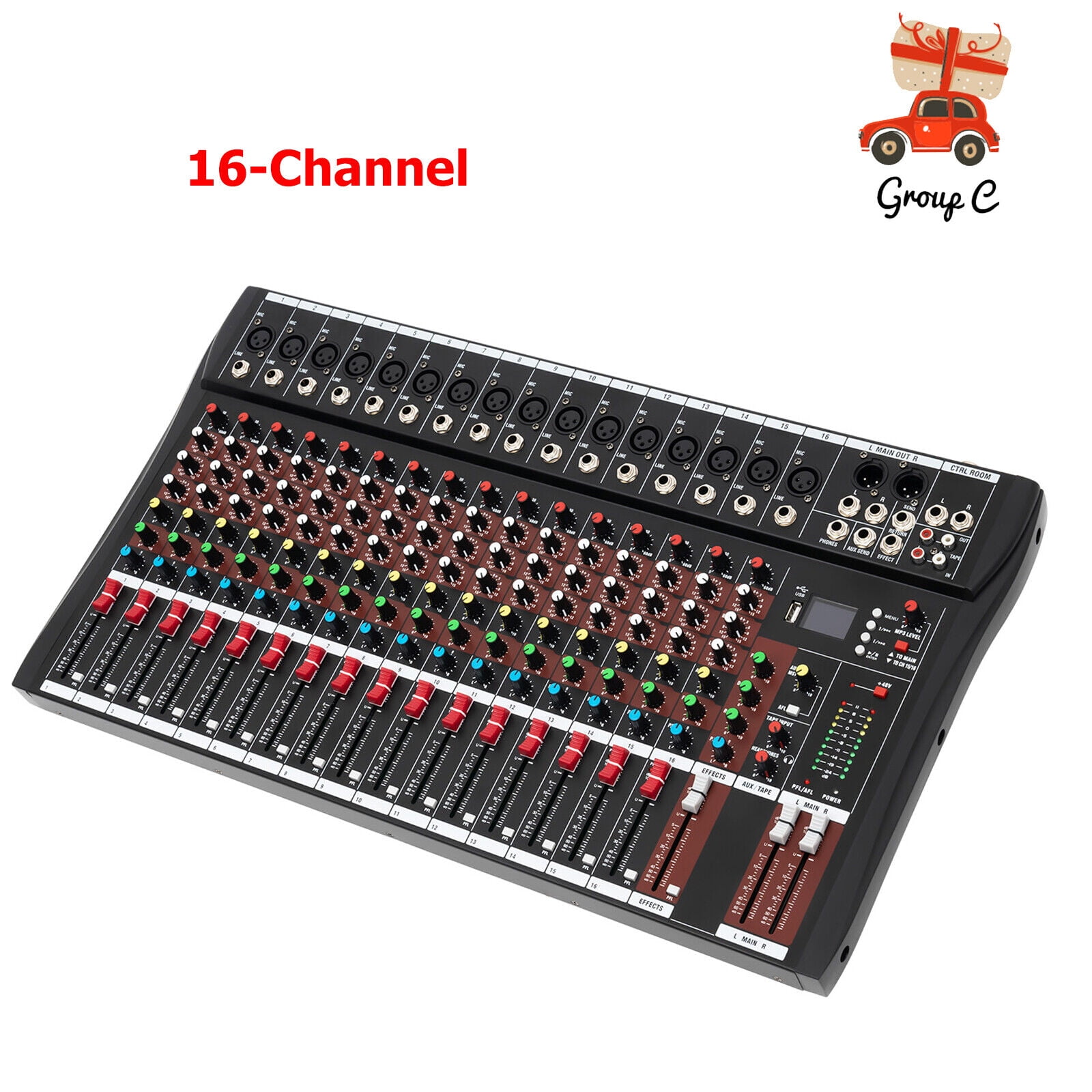 16 Channel Professional Powered Mixer power mixing Amp USB - Walmart.com