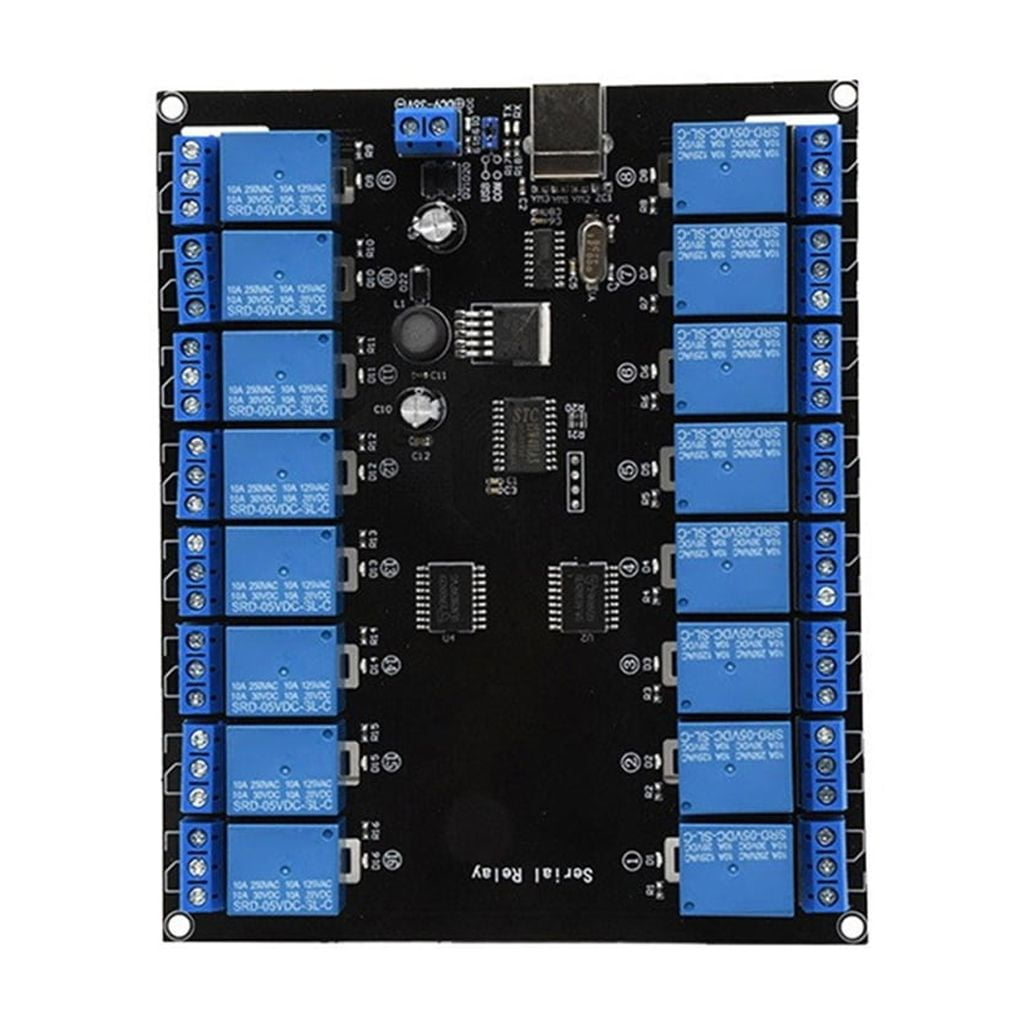 16 Channel Relays Shield Module DC7V-38V with Optocoupler ...