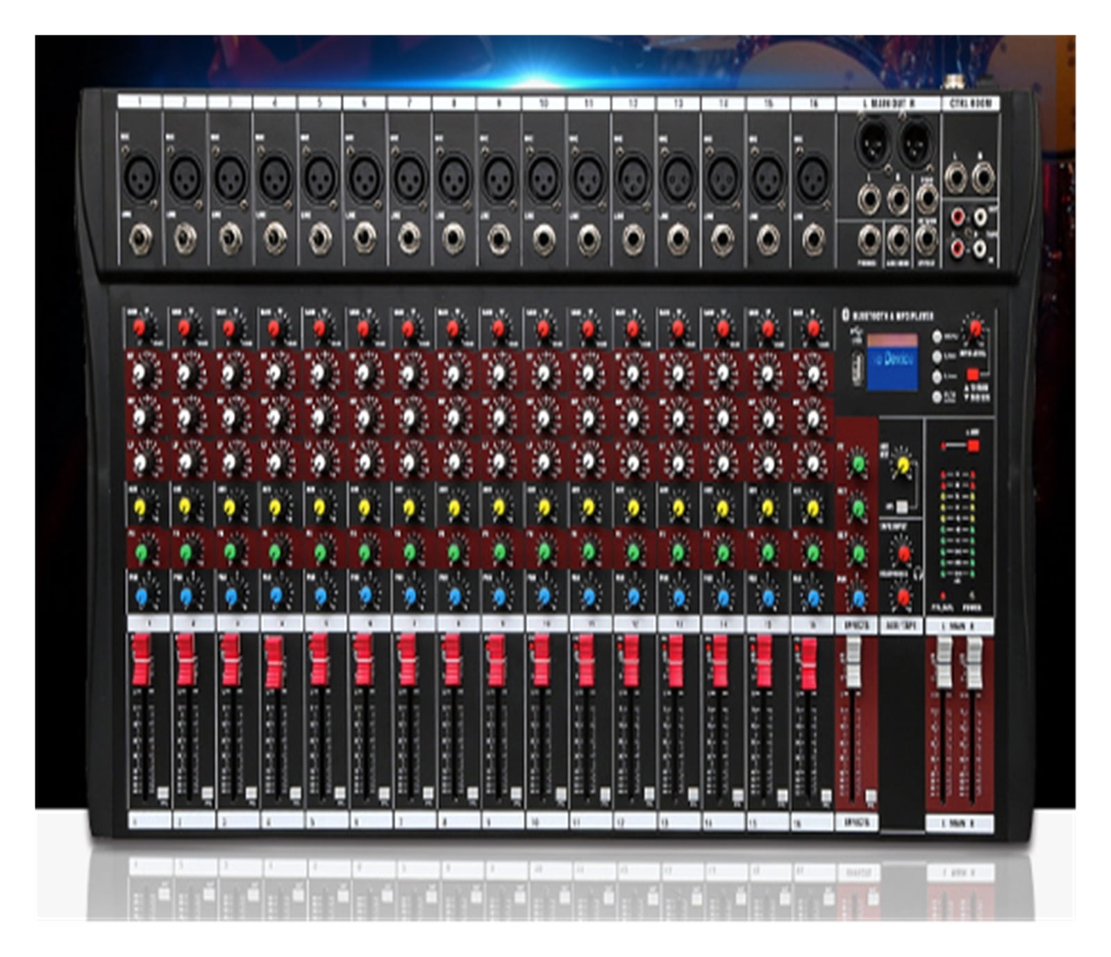 16 Channels Professional Studio Mixer USB DJ Sound Mixing Console ...