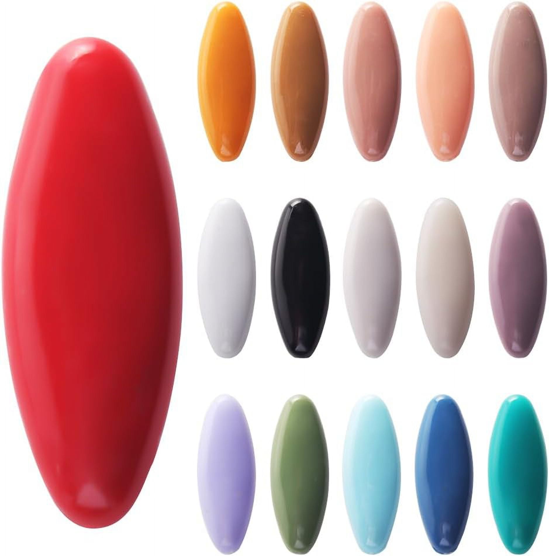 16 Color Hijab Pins Colorful Assorted Oval Scarf Safety Pin Bulk Jersey ...