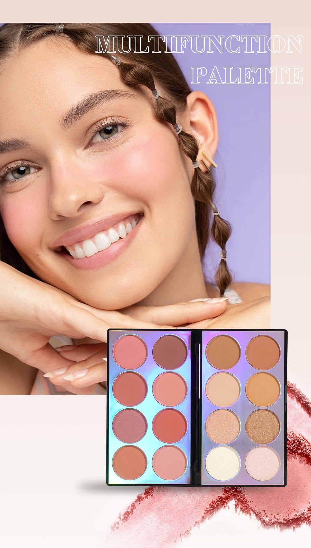 16 Colors Contour Palette Make up, Blush Highlighters Bronzer Powder ...