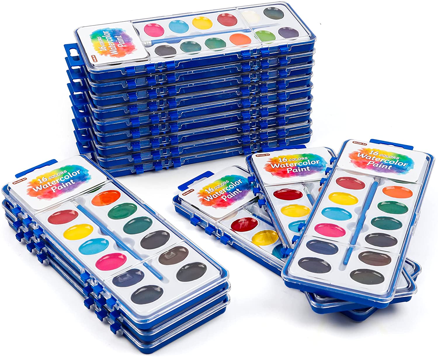 Crayola Washable Watercolor Set, 16-Colors, Back to School Supplies for ...
