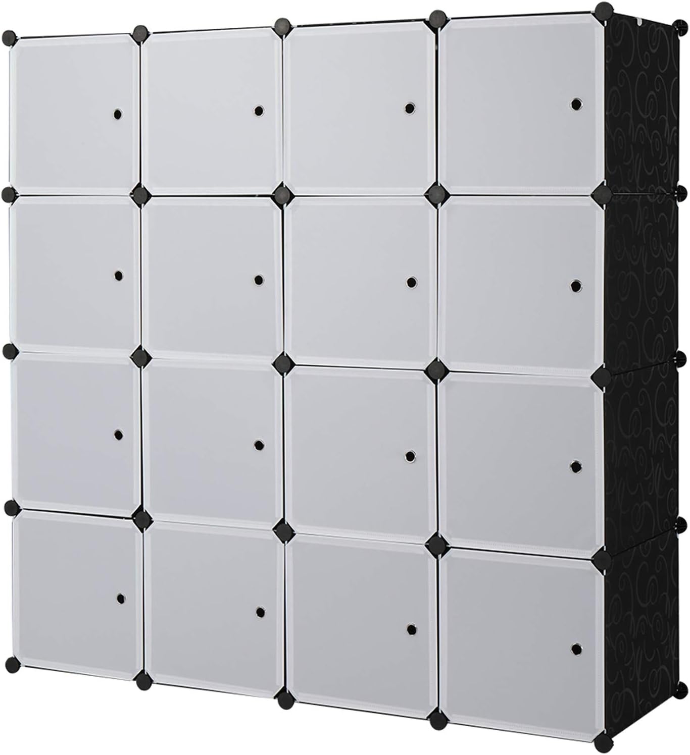 16 Cube Organizer Stackable Plastic Cube Storage Shelves Design ...