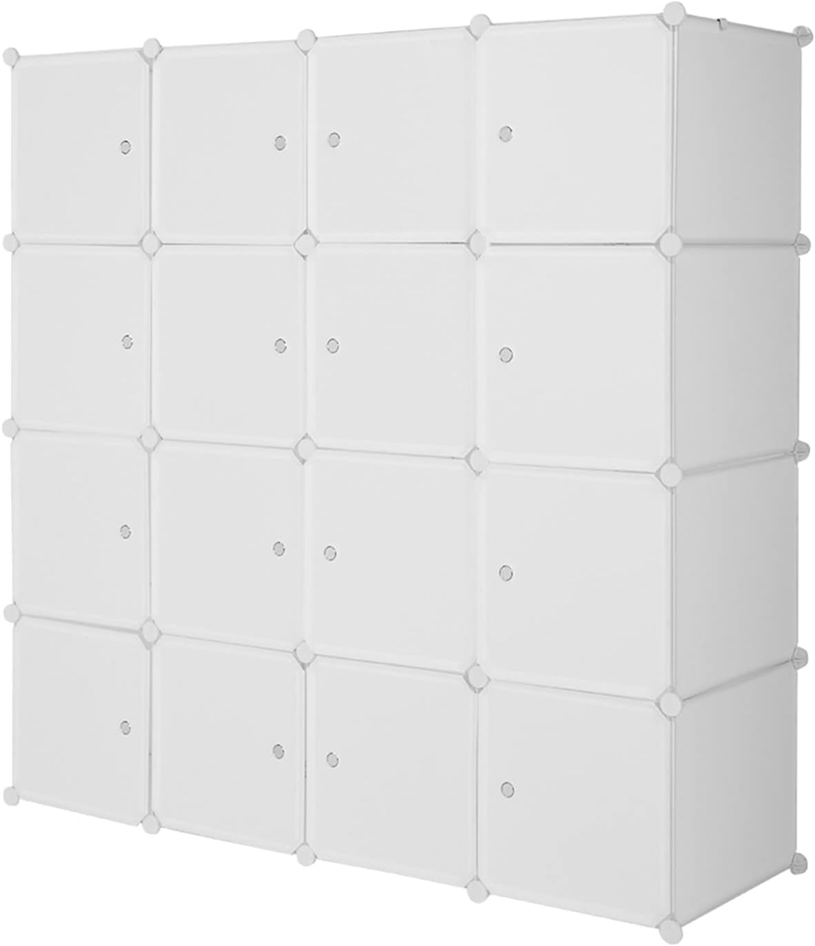 16 Cube Organizer Stackable Plastic Cube Storage Shelves Design ...