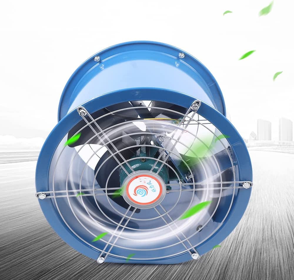 16" Cylinder Pipe Fan Extractor Spray Booth Paint Fumes Exhaust Fan ...