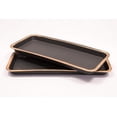 16" Decorative Rectangular Tray/Saucer (2 Pack) Fancy Trim Rustic ...