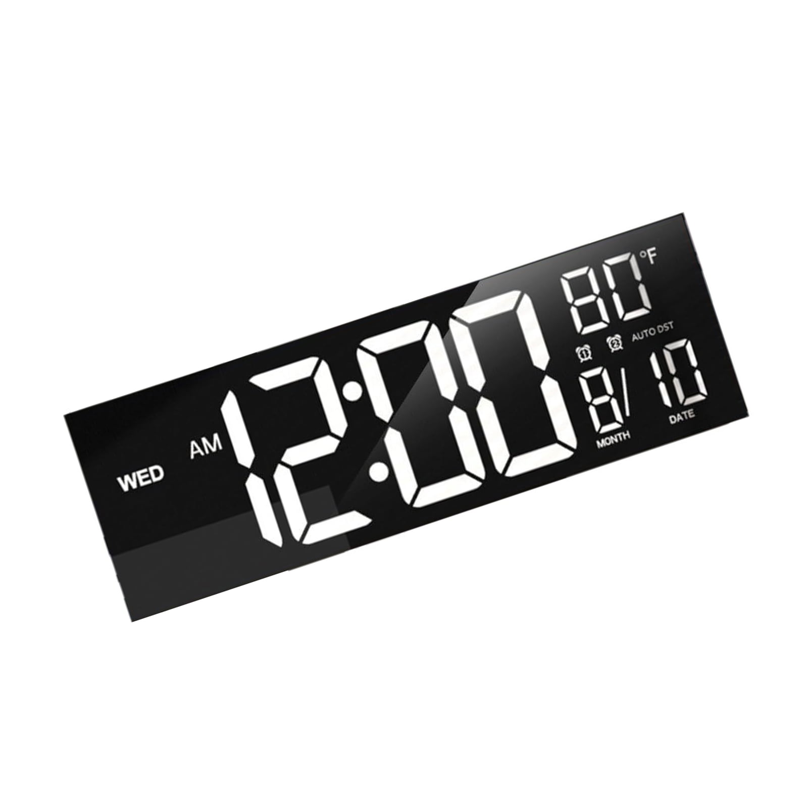 16" Digitals Wall Clock with Ambients Lighting, Two Alarms, Large LED ...