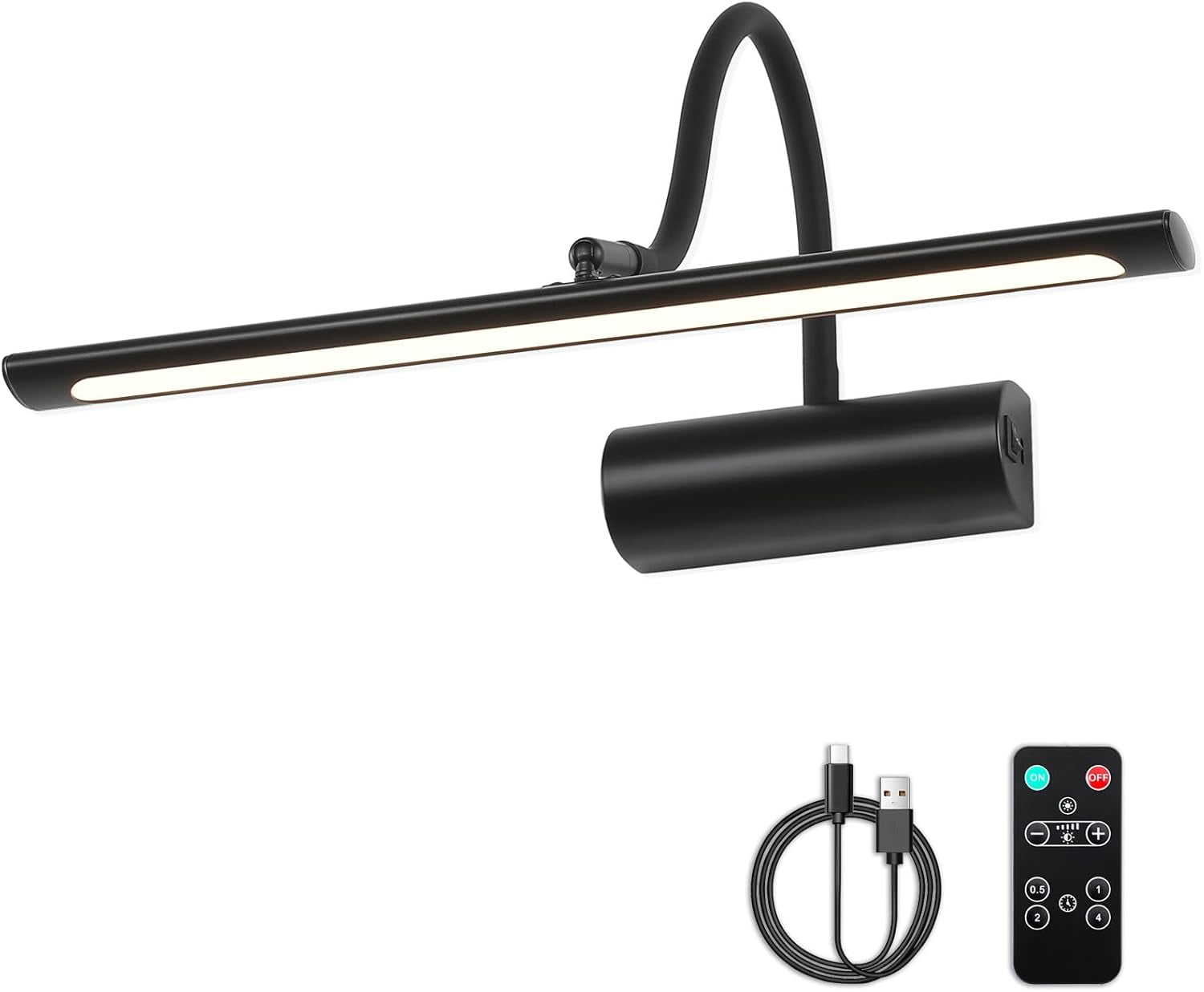 16" Dimmable Picture Light, , Operated, , Adjustable Arm, Remote ...