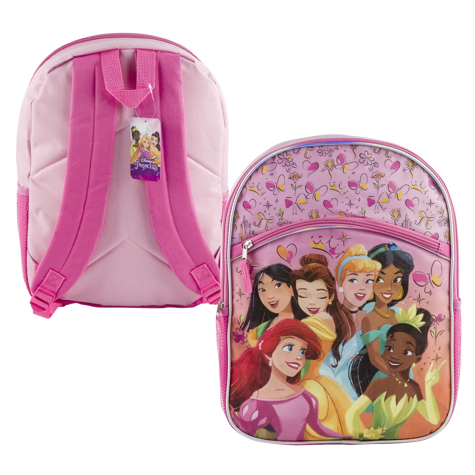 "16"" Disney Princess 2-Pocket Backpack for School, Adjustable Strap ...