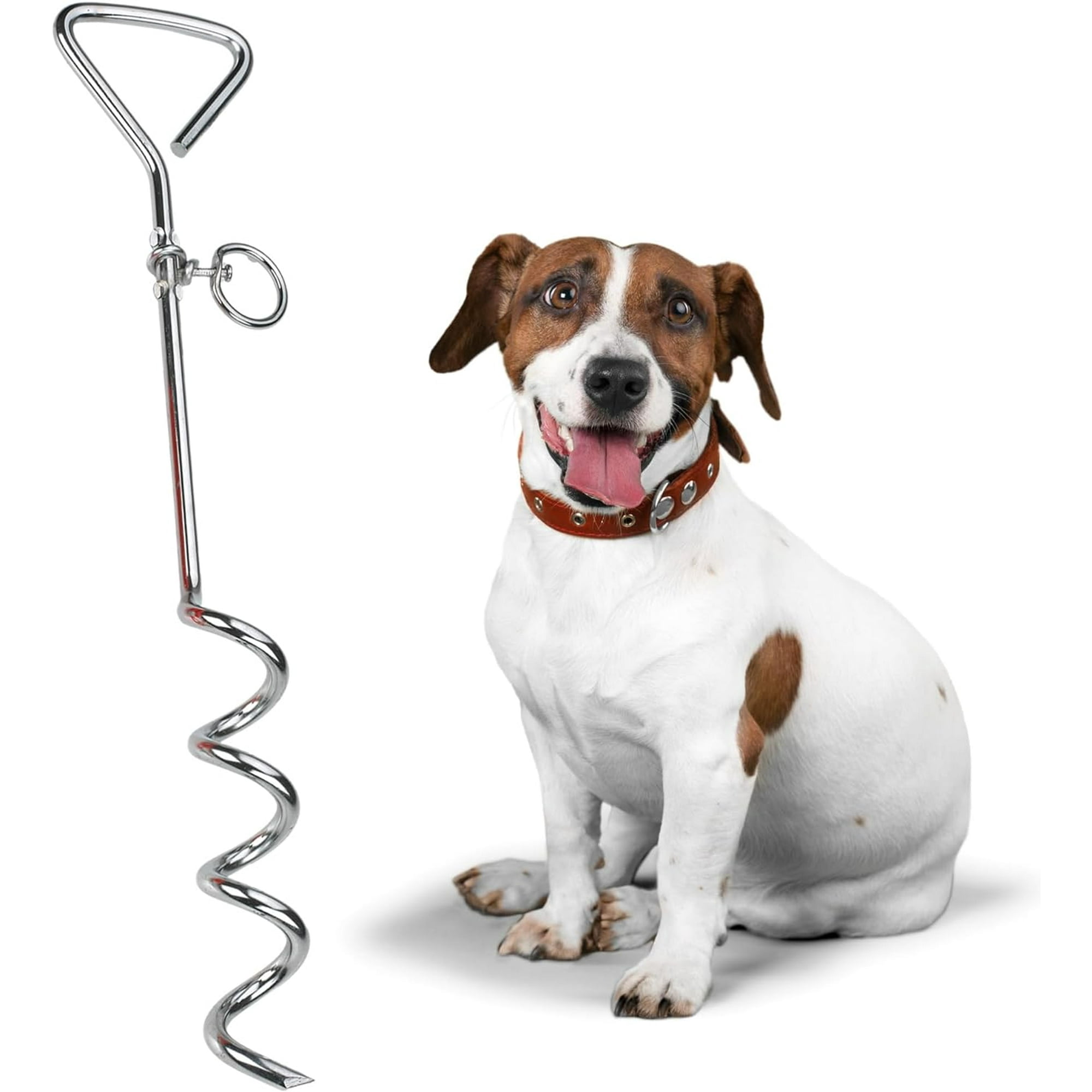 16" Dog Tie Out Chains for Outside, Chrome Heavy Duty Dog Tie, Out ...